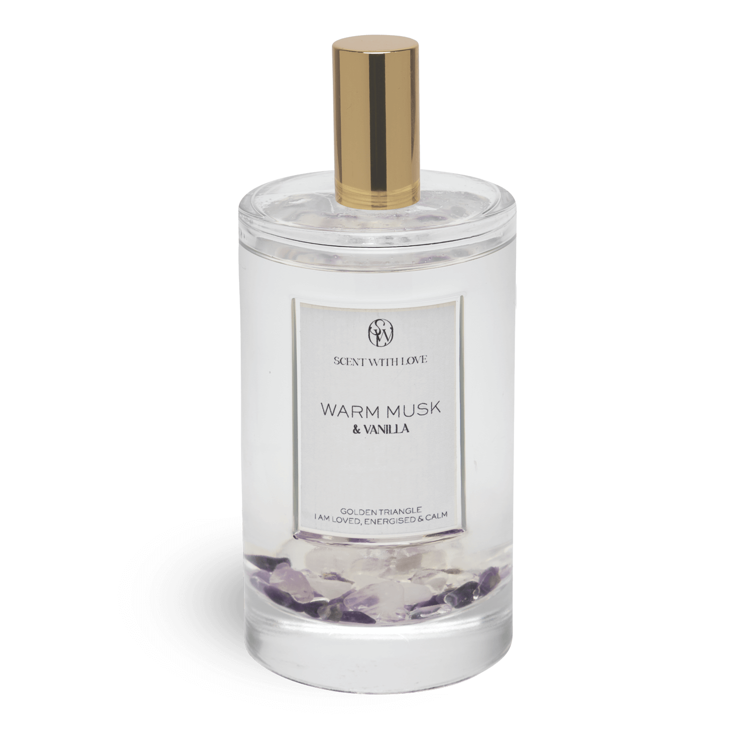 Warm Musk & Vanilla kaars | Handgemaakt | Kristallen – Scentwl